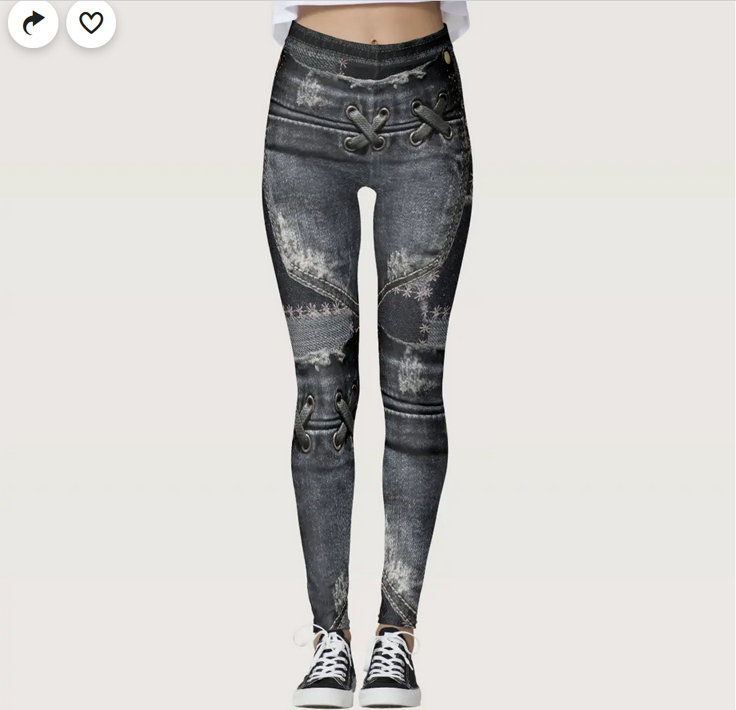 Some Great Designs of Faux Jeans Leggings – HappierHealthier.Blog