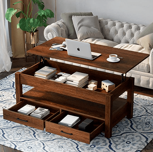 Lift-Top Coffee Tables with Storage Compartments – HappierHealthier.Blog