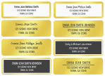 Elegant Return Address Labels with a Golden Background or Frame ...